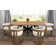 MOTI Furniture Logan Set With 82" Dining Table And 6 Trish Ivory Arm Chairs - Wayfair Canada